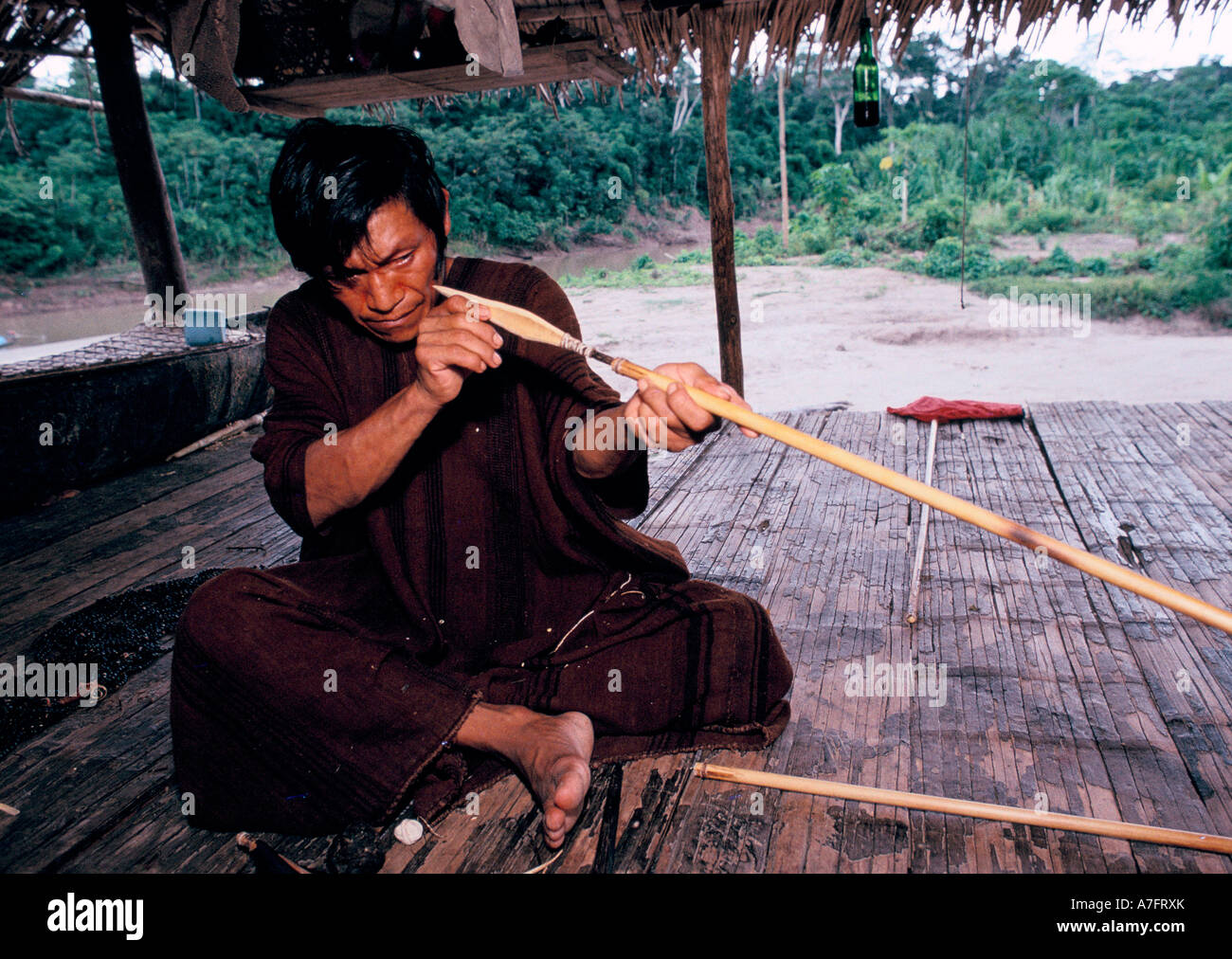 Amazon tribe hunting hi-res stock photography and images - Alamy