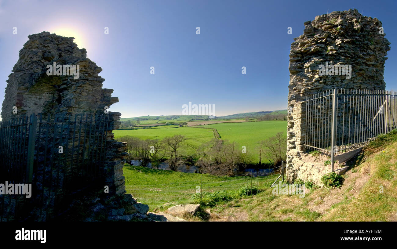 clun castle shropshire Stock Photo - Alamy
