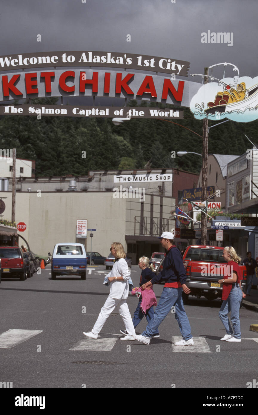 Ketchikan welcome sign hi-res stock photography and images - Alamy