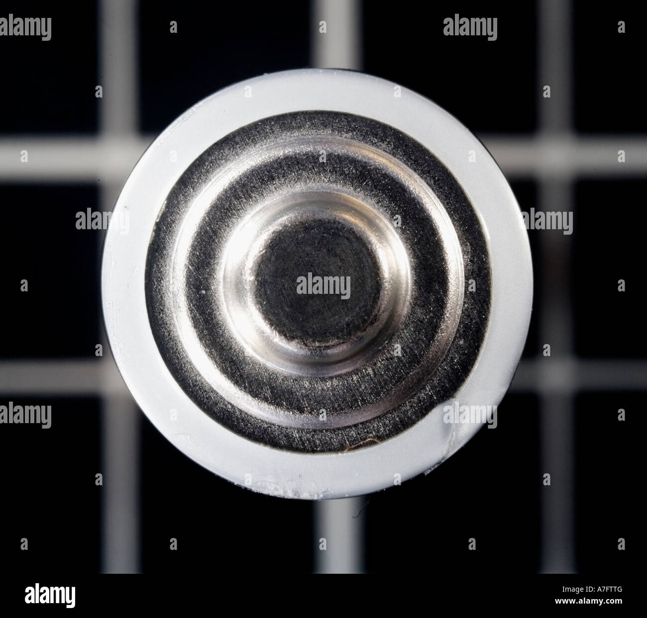 close up of top of battery Stock Photo - Alamy