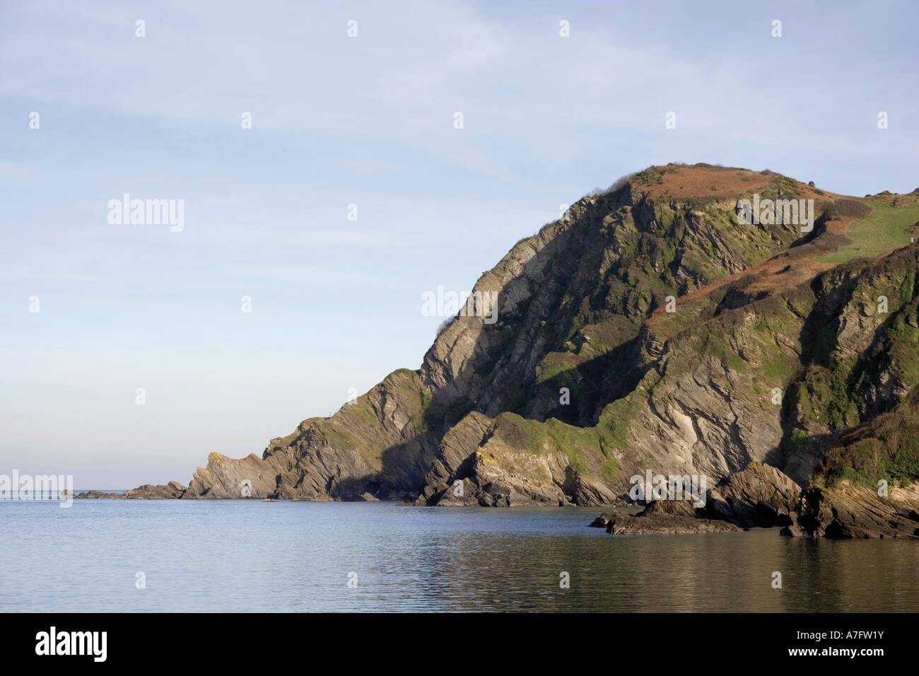 bay headland sea ocean Stock Photo - Alamy