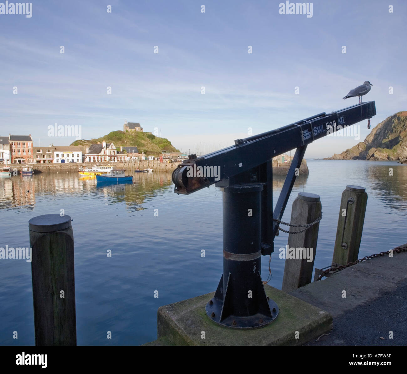 england devon uk english british ilfracombe harbour Stock Photo - Alamy