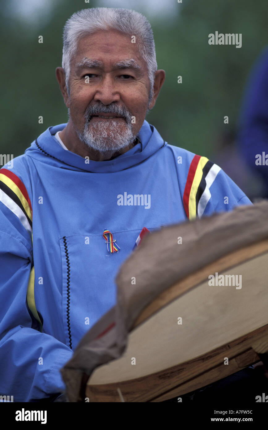 North America, USA, Alaska, Anchorage. July 4th celebration. Eskimo ...