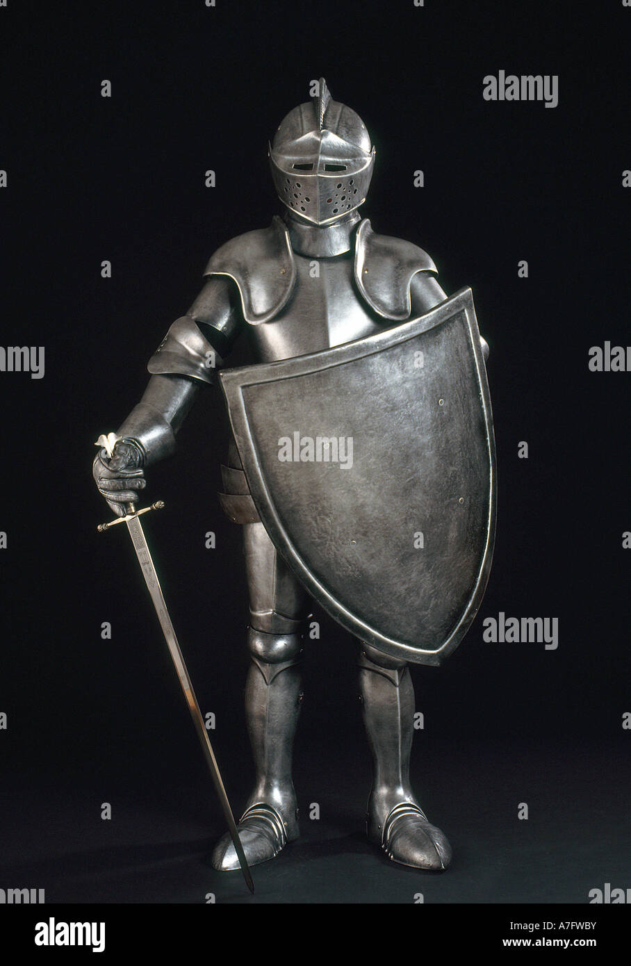 Medieval Black Knight Armor Real