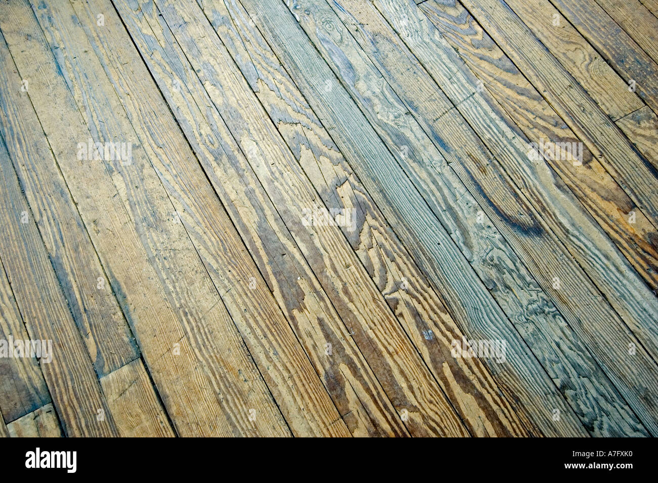 Worn wood flooring hi-res stock photography and images - Alamy