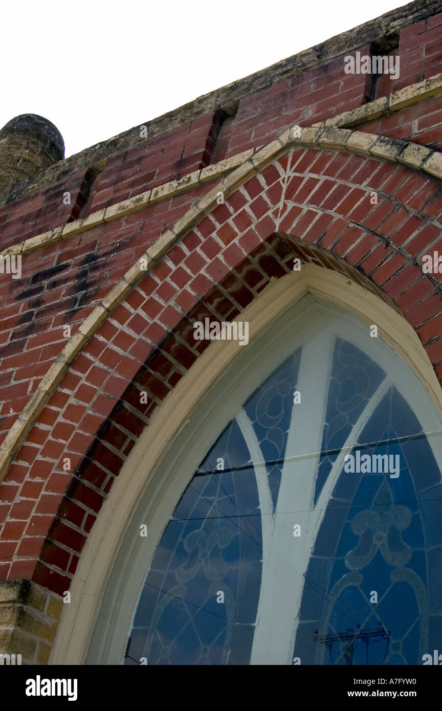 Arched church window Stock Photo - Alamy