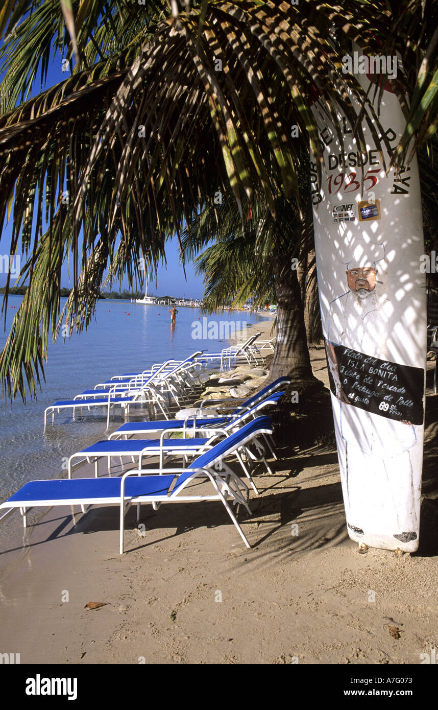 Restaurant at Boca Chica Dominican Republic Stock Photo - Alamy