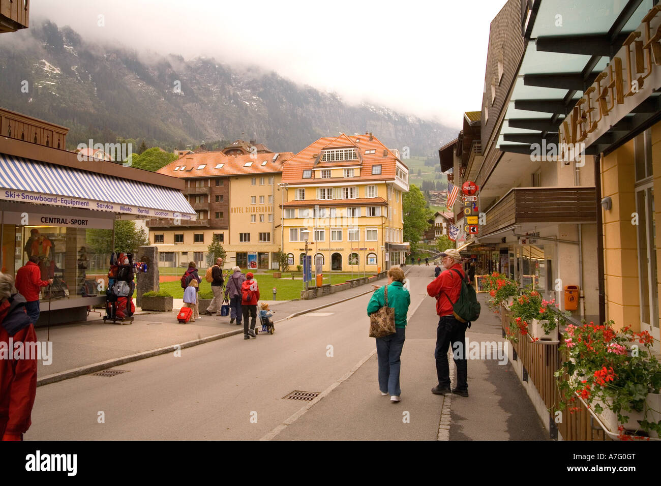 Main street interlaken hi-res stock photography and images - Alamy