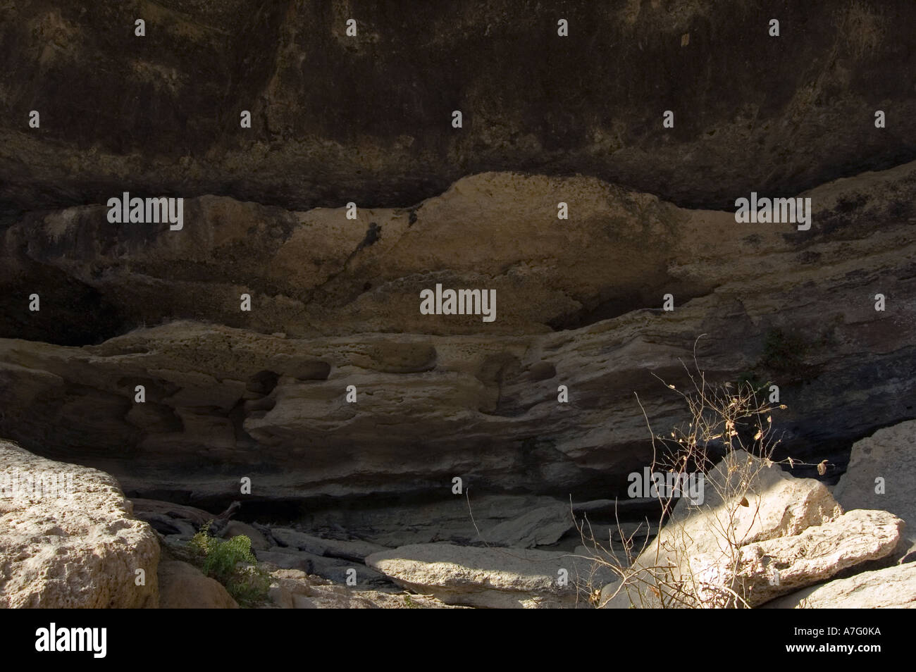 Rock formation and pool Stock Photo - Alamy
