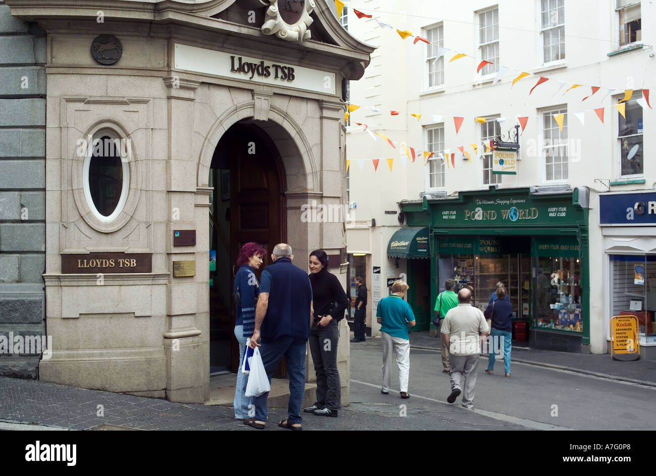 SHOPPING STREET ST-PETER PORT GUERNSEY CHANNEL ISLANDS GREAT-BRITAIN ...