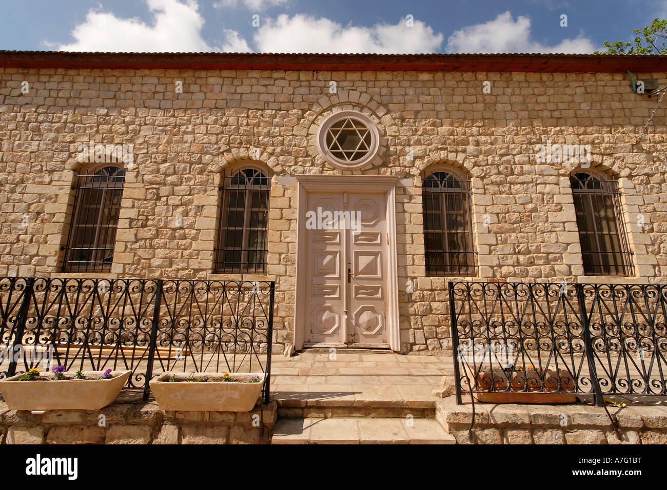 Israel the Upper Galilee The old Synagogue in Rosh Pina built in 1886 ...