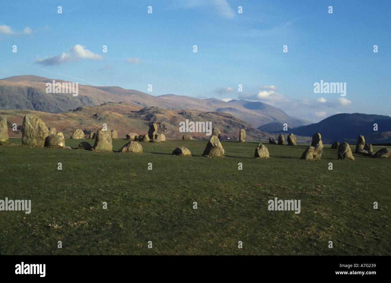 stone circle lake district Stock Photo - Alamy