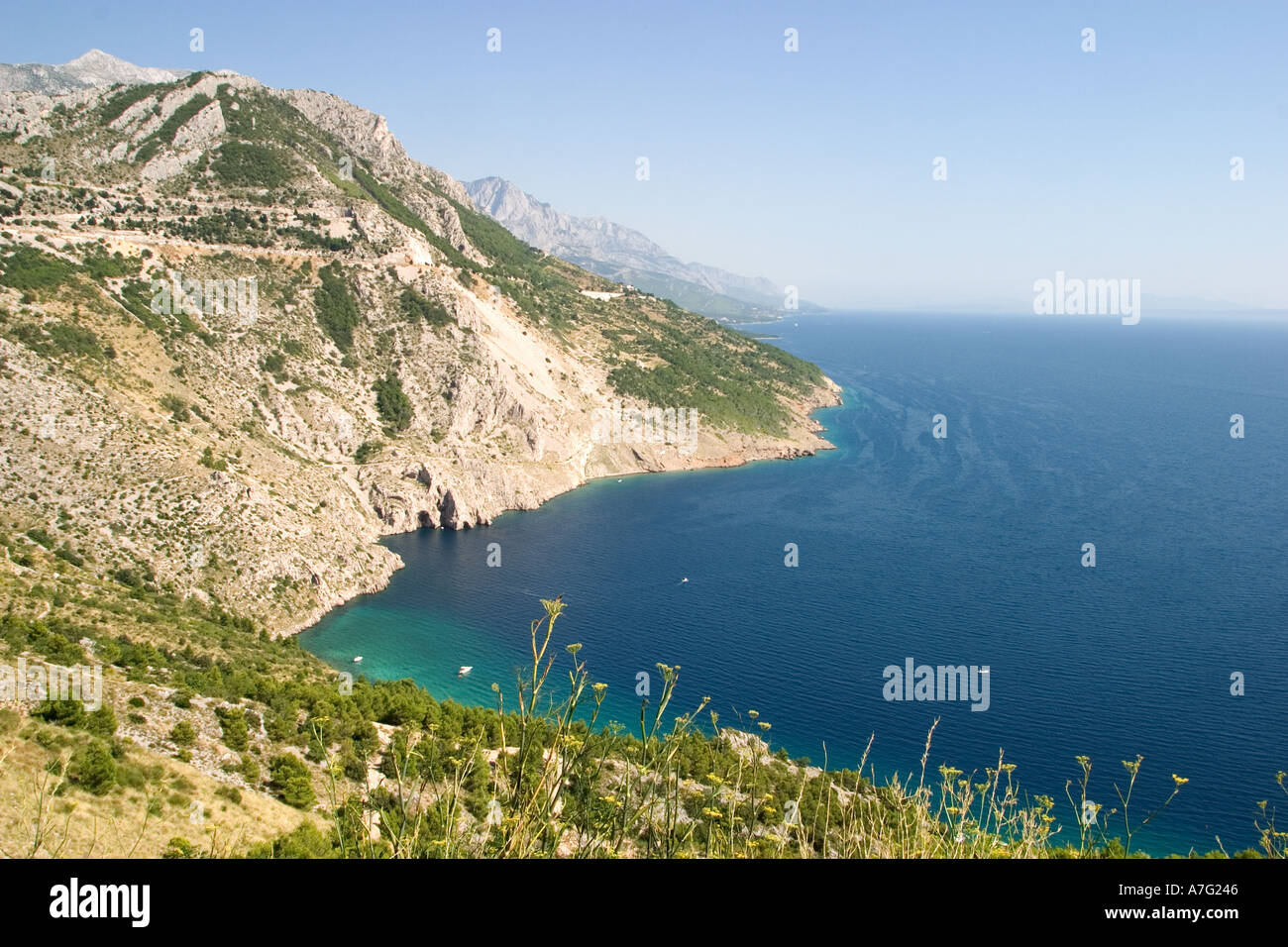 Makarska Riviera on the Croatian Coast Stock Photo - Alamy