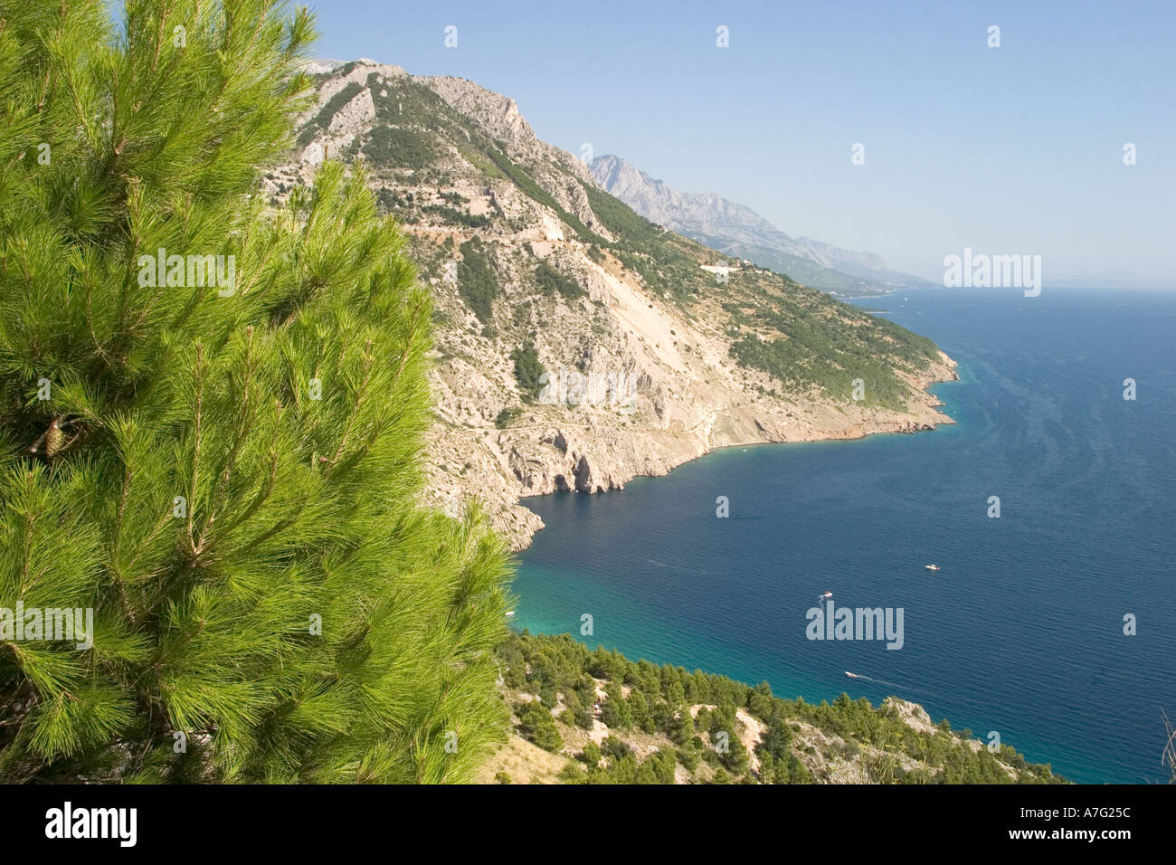 Croatian Coast on the Makarska Riviera Stock Photo - Alamy