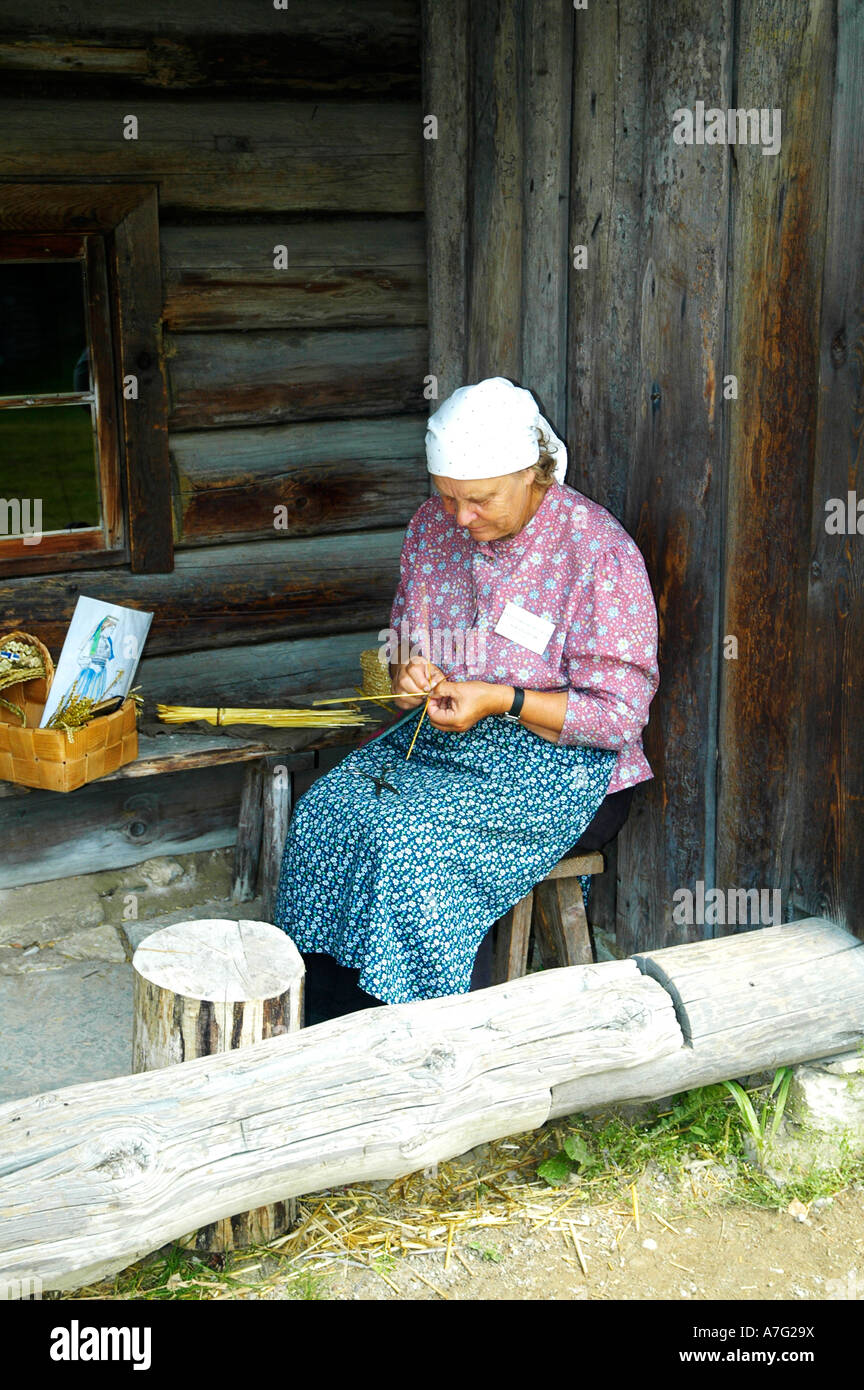 Tallinn craft lady Stock Photo - Alamy