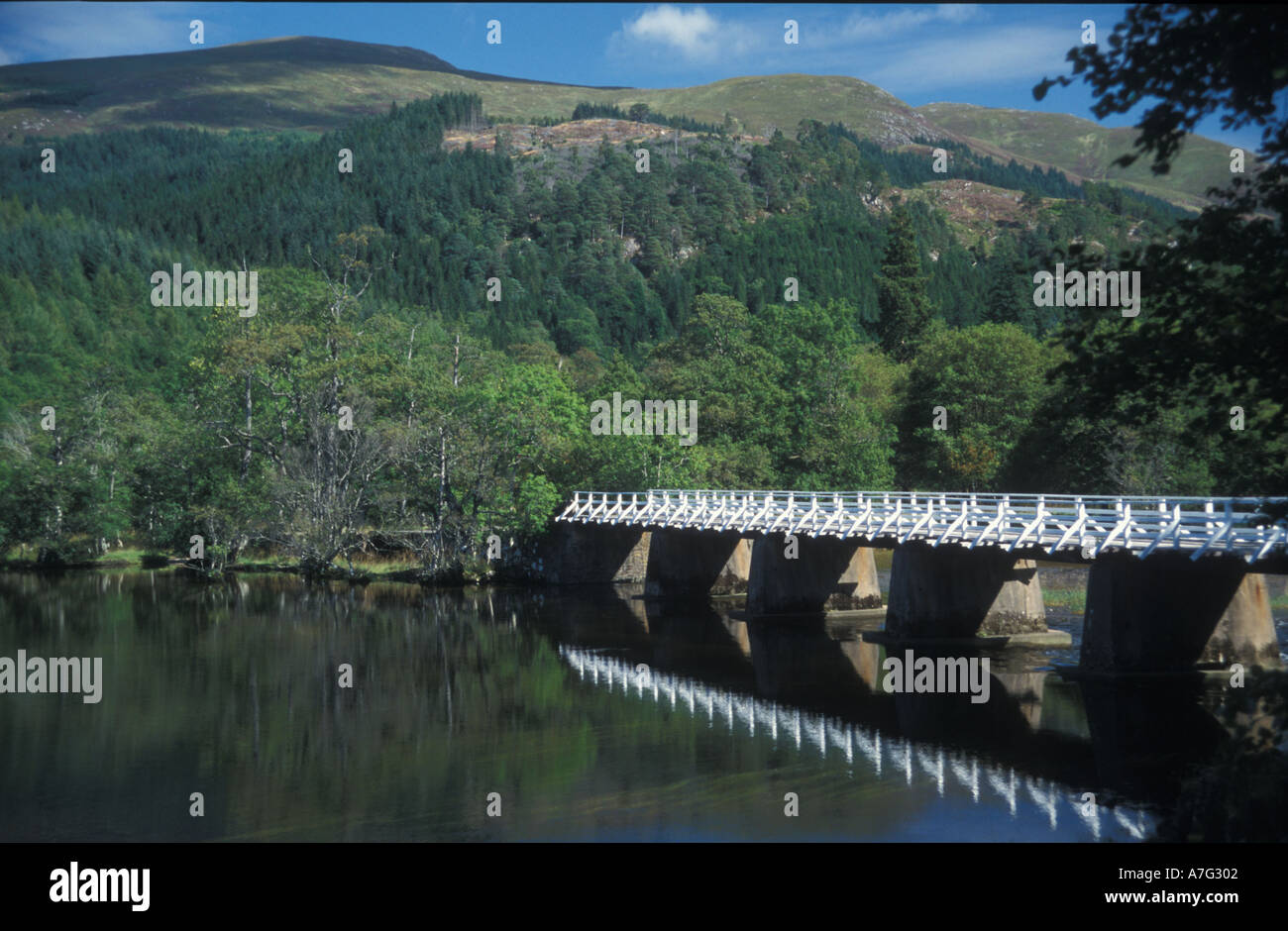 old traditional bridge at loch arkaig scotland Stock Photo - Alamy