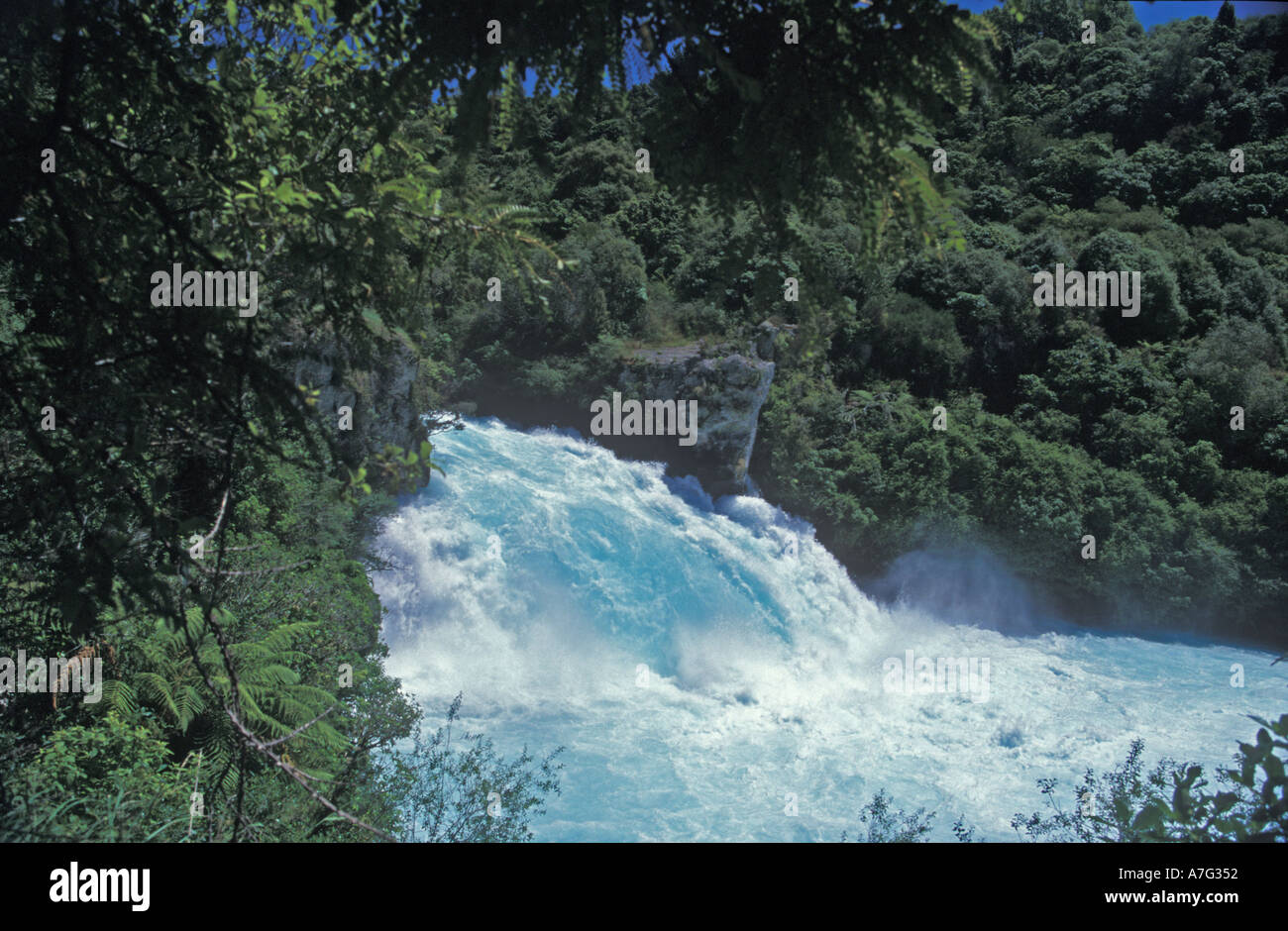 Huka falls new zealand Stock Photo - Alamy
