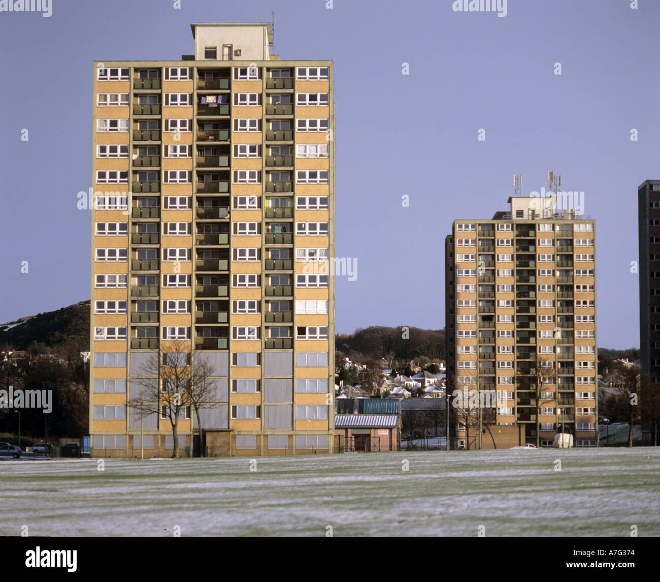 High Rise Flats Colinton Edinburgh Scotland Stock Photo - Alamy