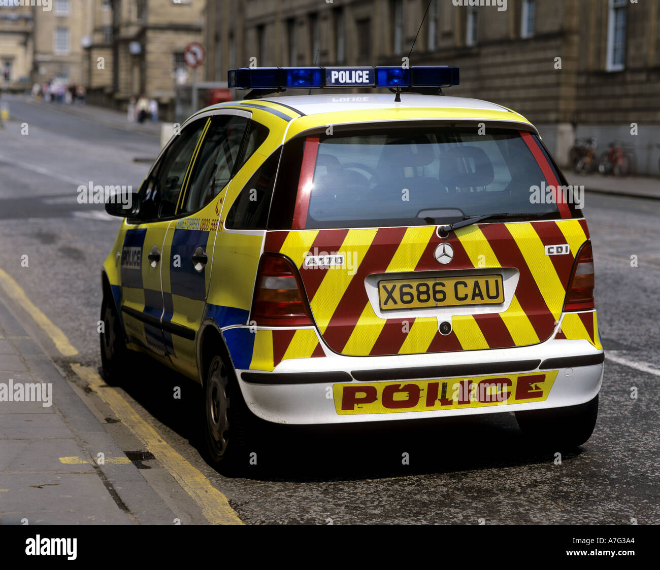 Police Car Edinburgh Scotland Stock Photo - Alamy