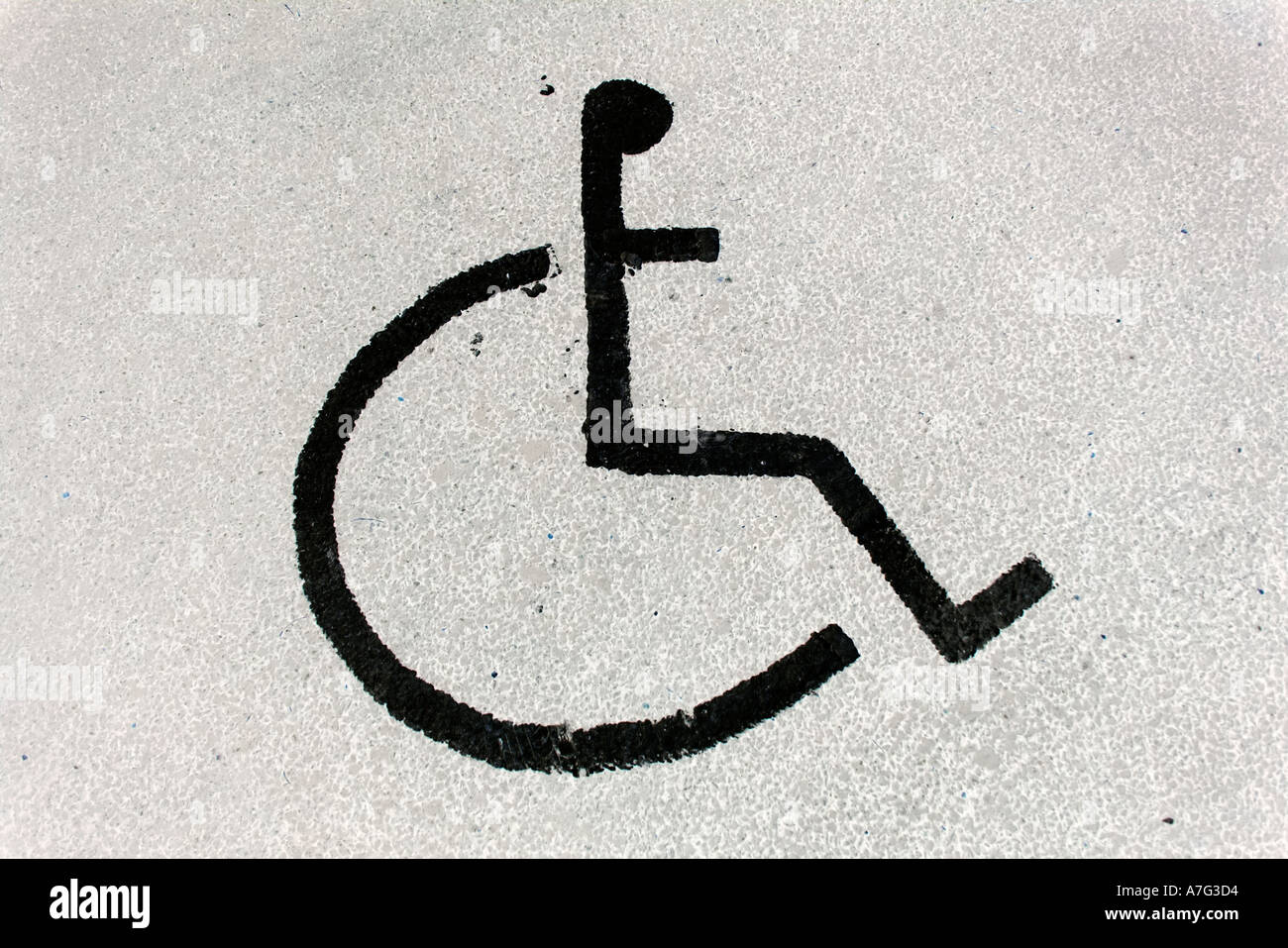 disabled handicap handicapped wheelchair access parking space special ...