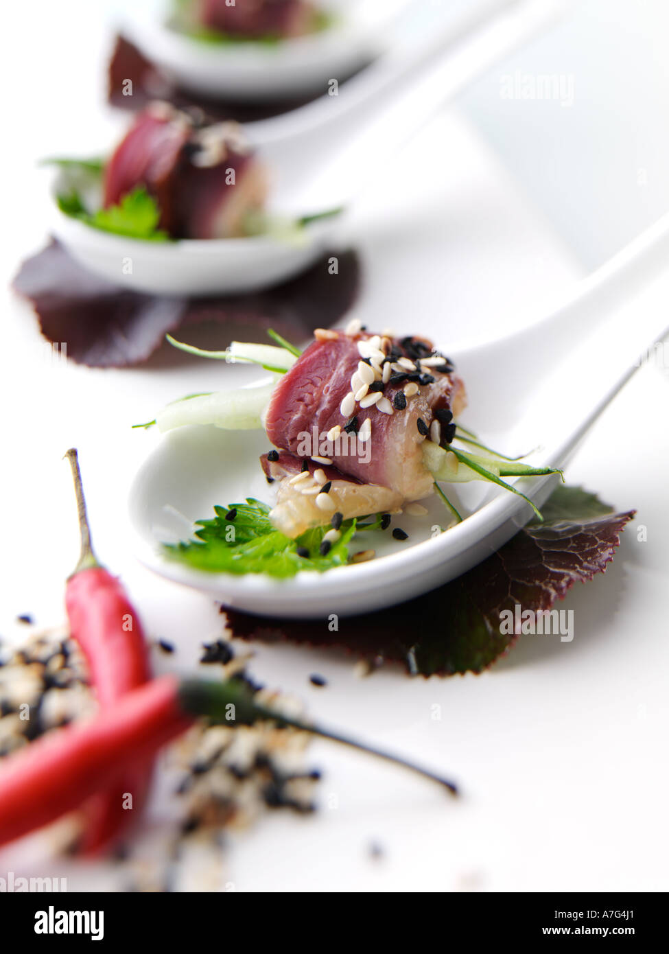 Canapes duck hi-res stock photography and images - Alamy