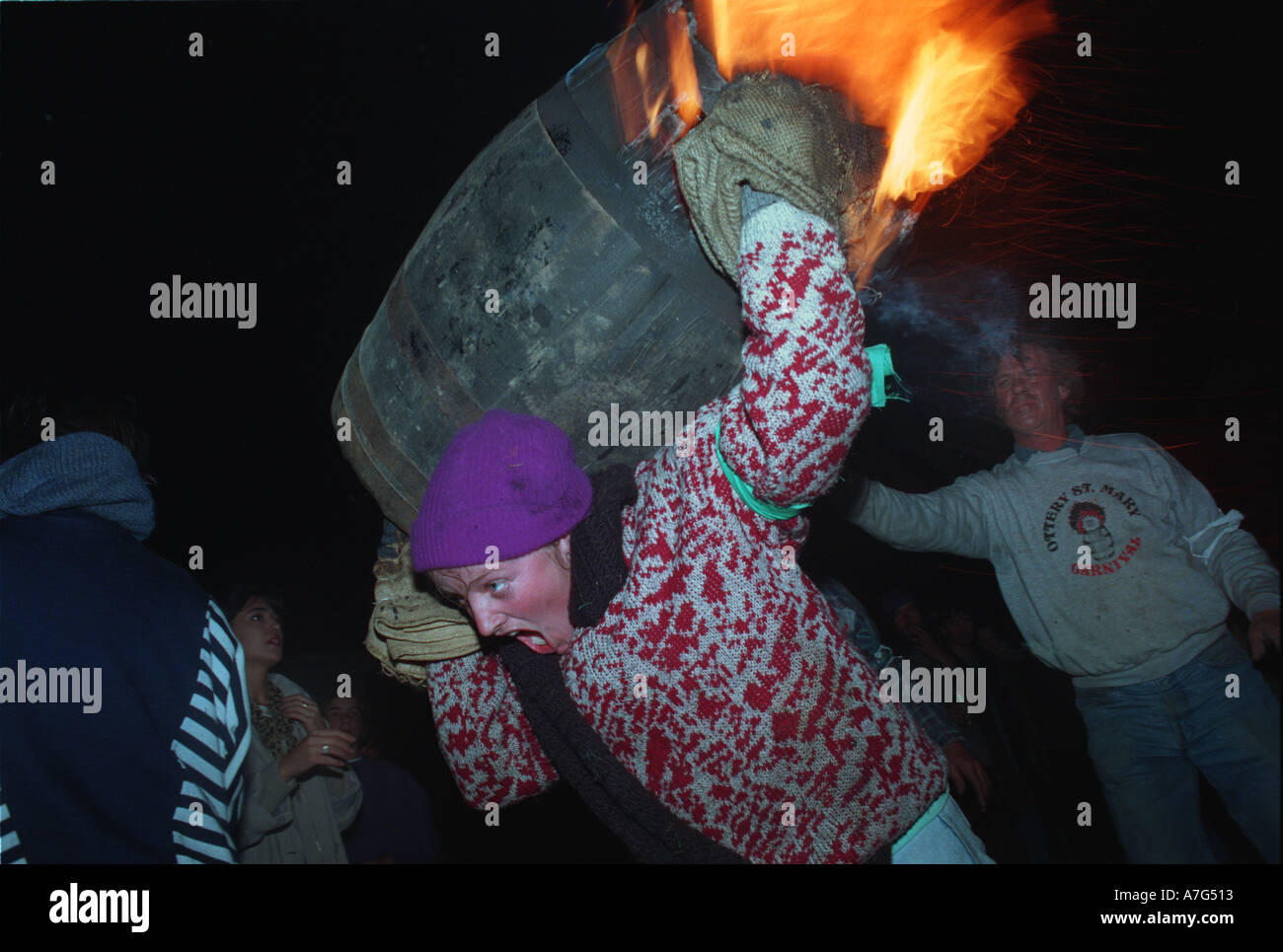 Ottery st mary tar barrels hi-res stock photography and images - Alamy