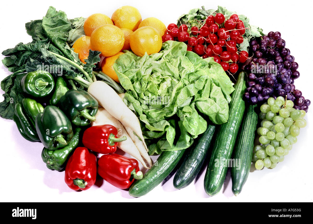 Obst und Gemuese fruit and vegetables Stock Photo - Alamy