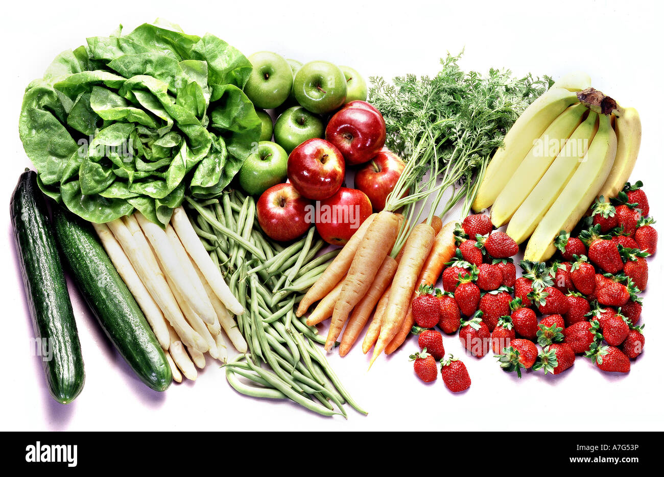 Obst und Gemuese fruit and vegetables Stock Photo - Alamy