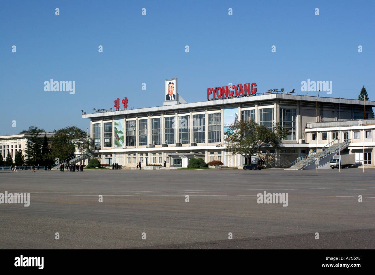 Pyongyang airport North Korea Stock Photo - Alamy