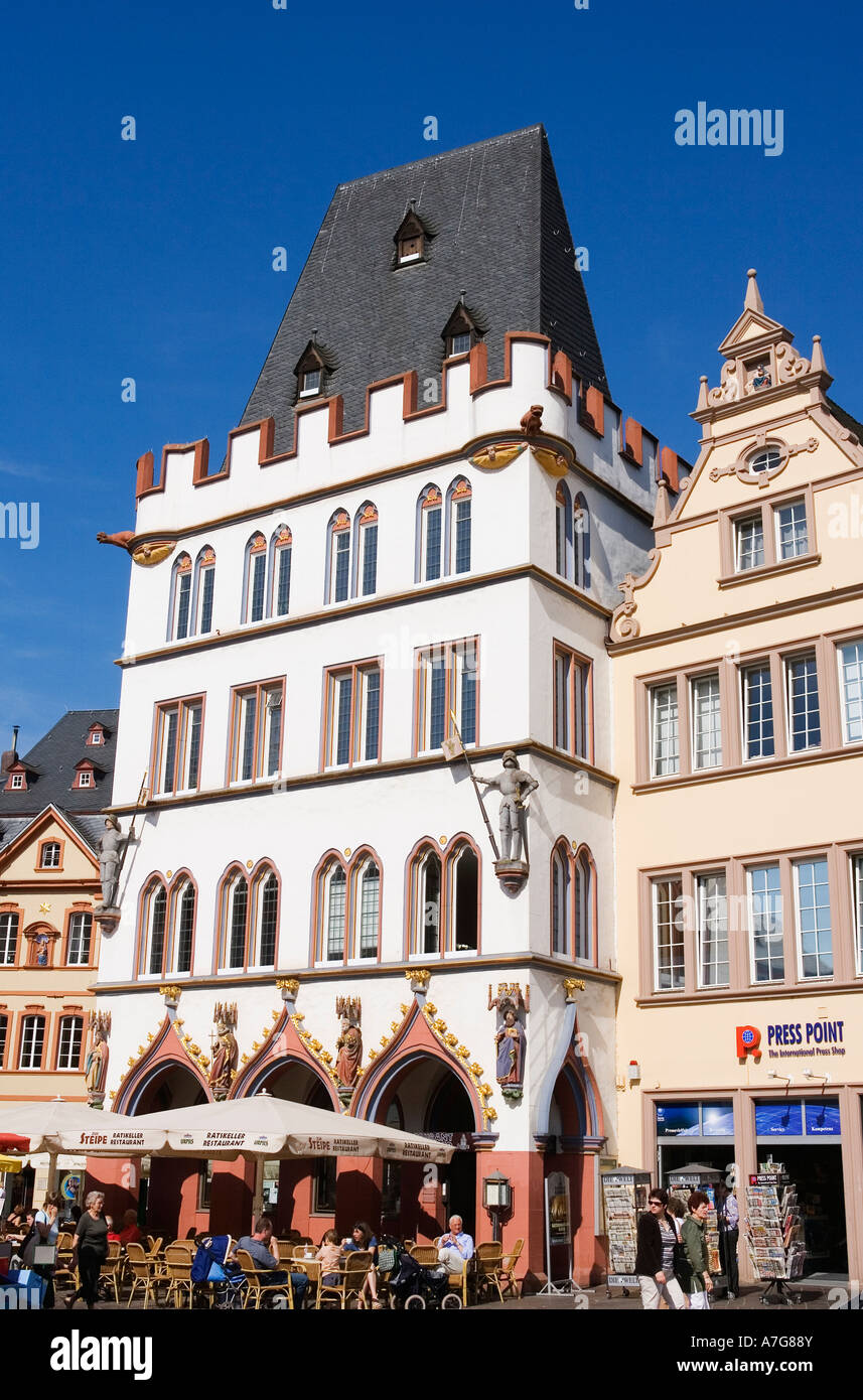 The Steipe at the Main Market Hauptmarkt in Trier Germany April 2007 ...