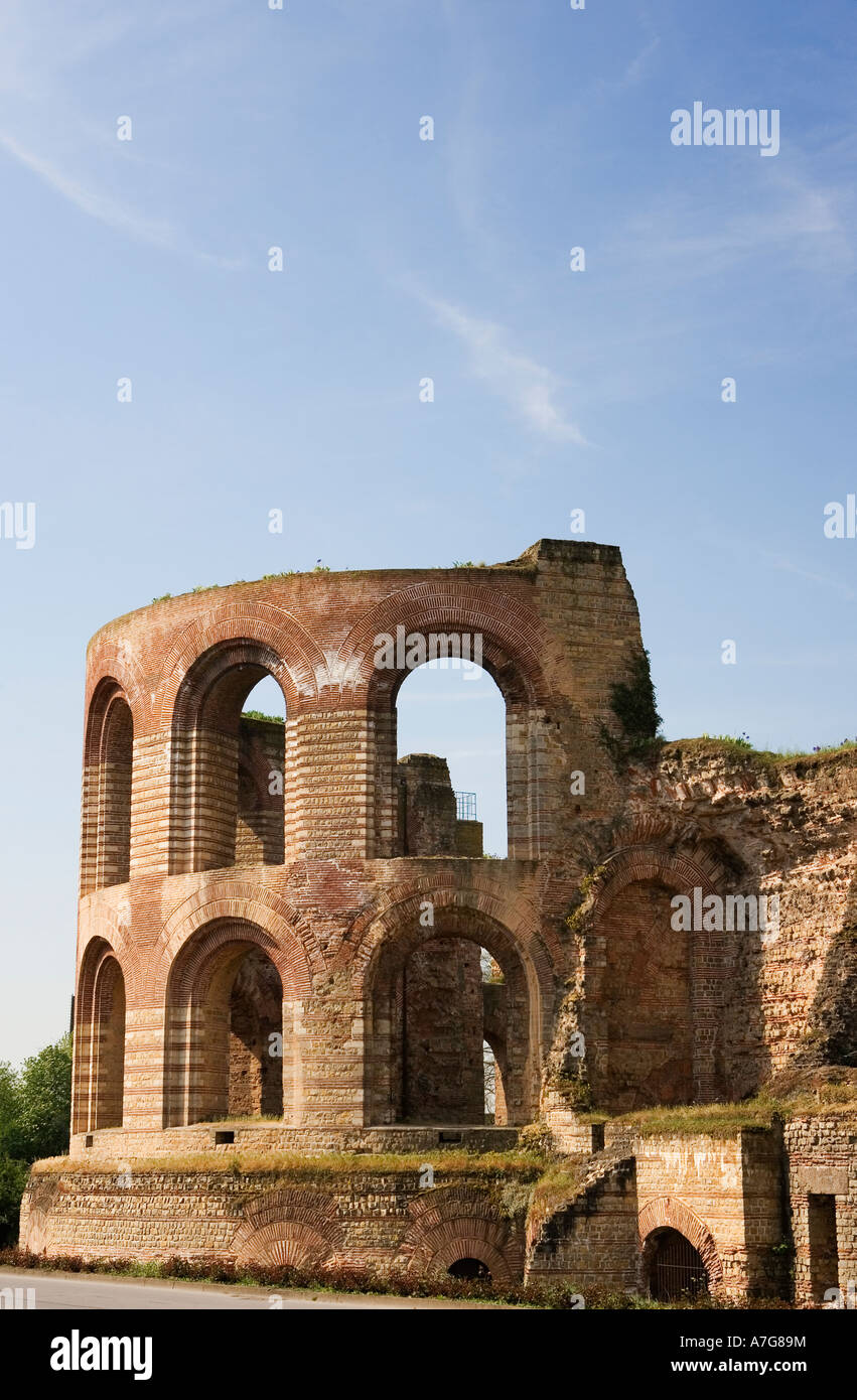 The Imperial Baths Kaiserthermen in Trier Germany April 2007 Stock ...