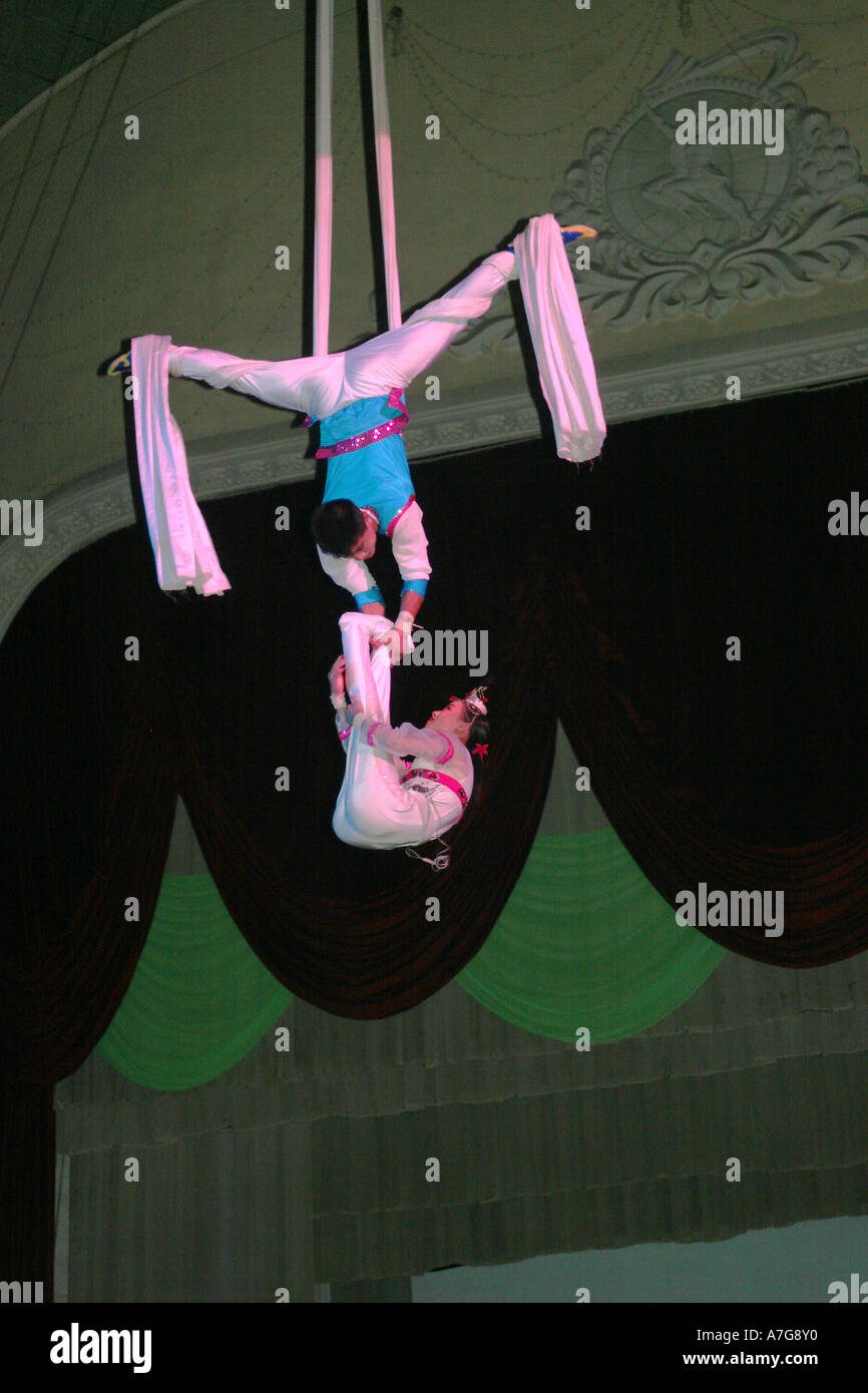 North Korean Circus acrobats Stock Photo - Alamy
