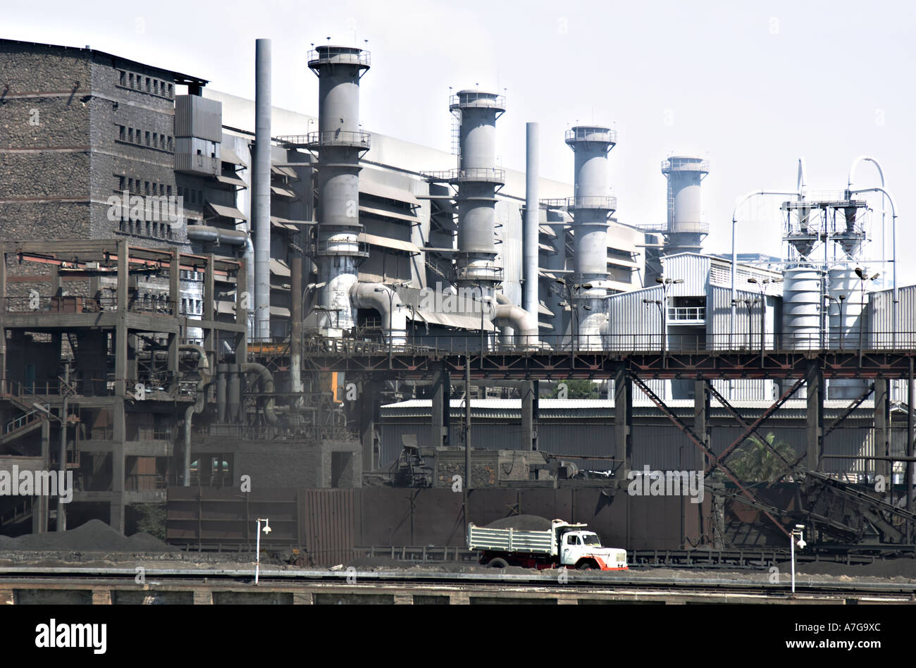 Factory on the River Nile Stock Photo - Alamy
