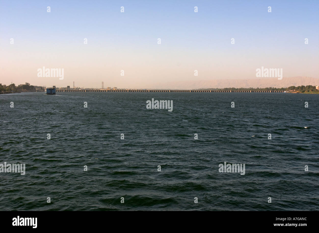 Esna lock on the River Nile Stock Photo - Alamy