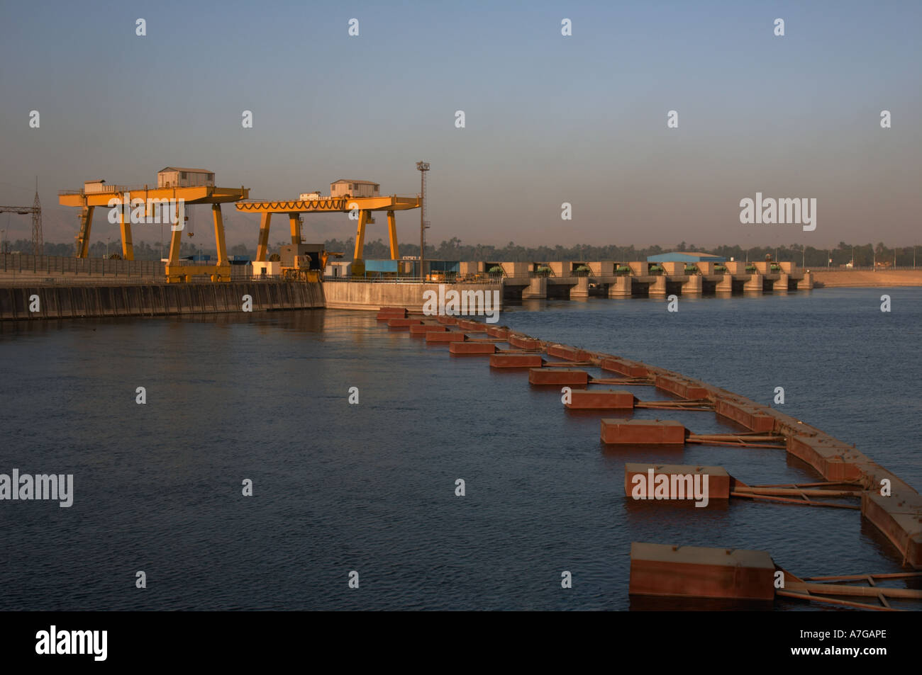 Esna lock on the River Nile Stock Photo - Alamy