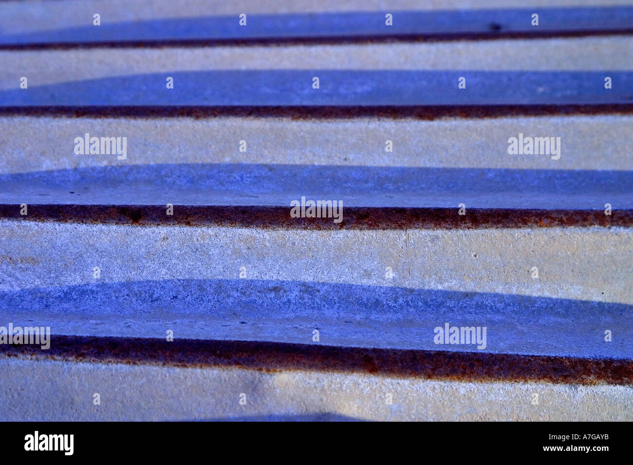 blue vents rusting metal Stock Photo - Alamy