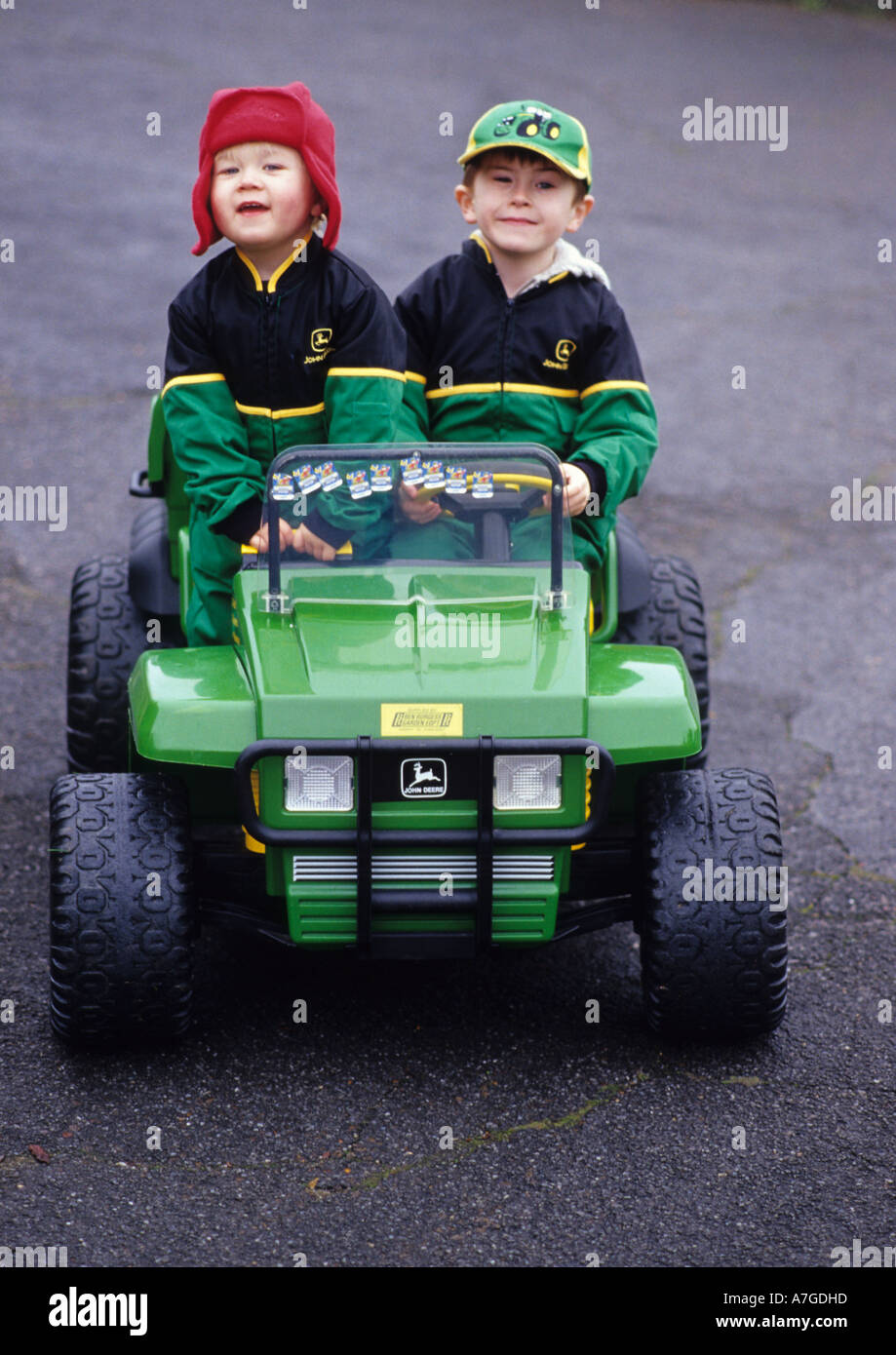 Boy Driving Jeep