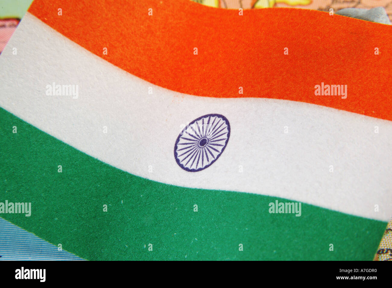 Indian National Flag Paper Flag India Stock Photo - Alamy