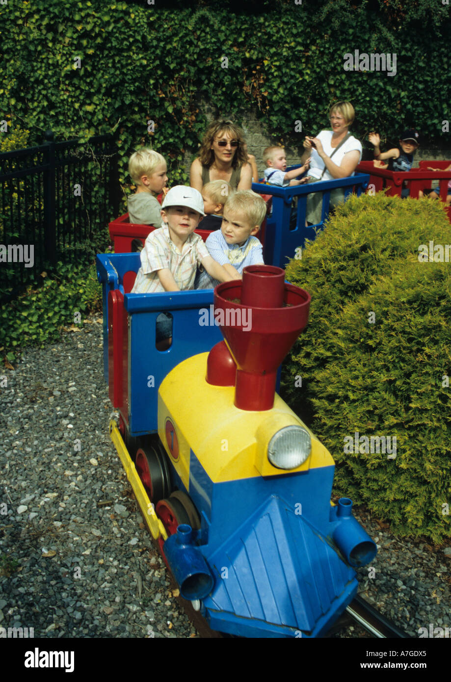 Children On Train Ride At Legoland (windsor) in the Uk Stock Photo - Alamy