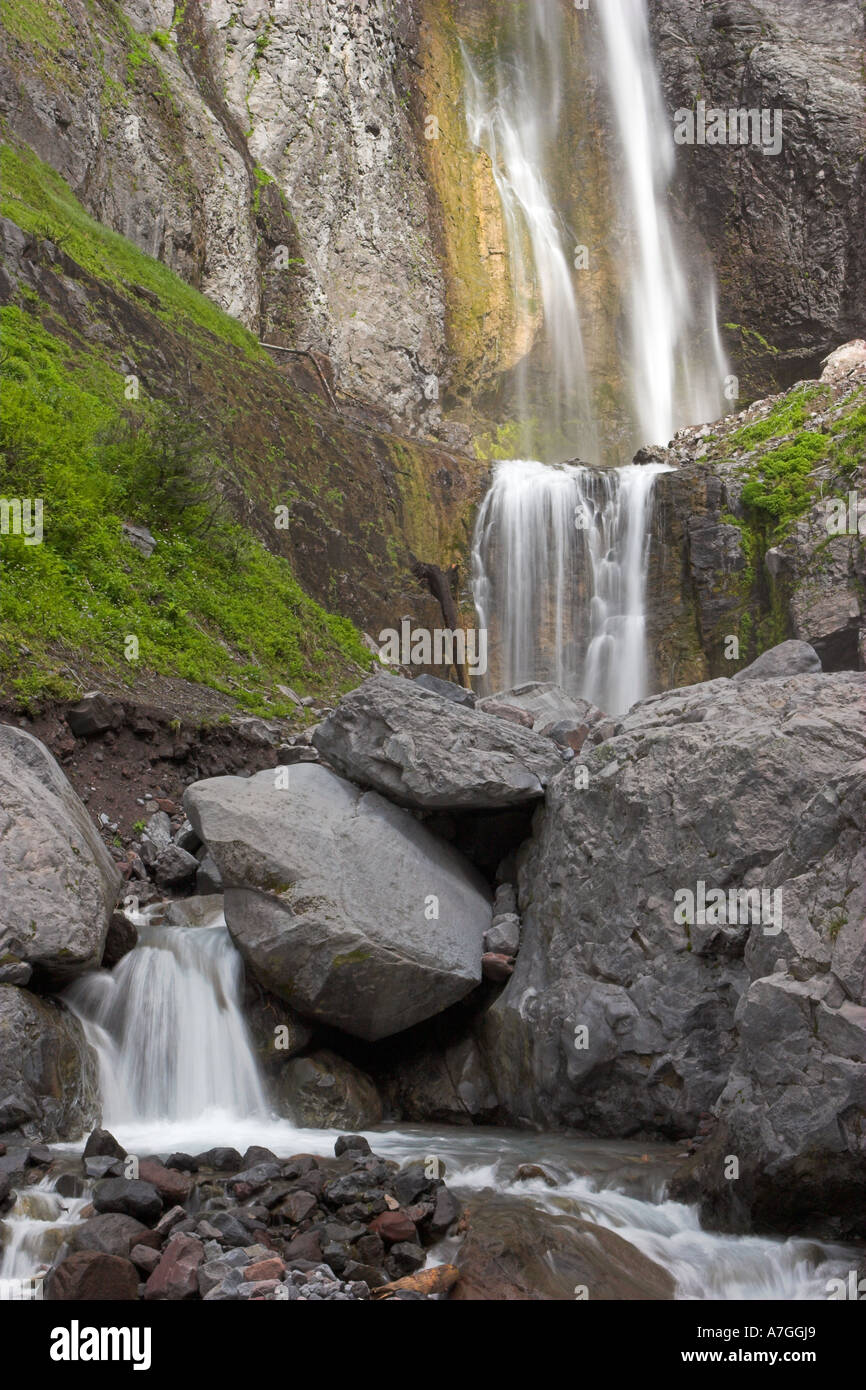 "Comet Falls, Mount Rainier National Park, Washington State, USA Stock ...