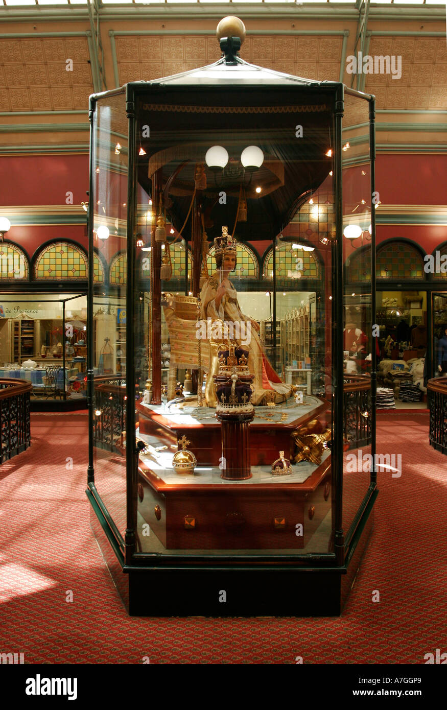 statue of Queen Victoria in the Queen Victoria Building. QVB. Sydney ...