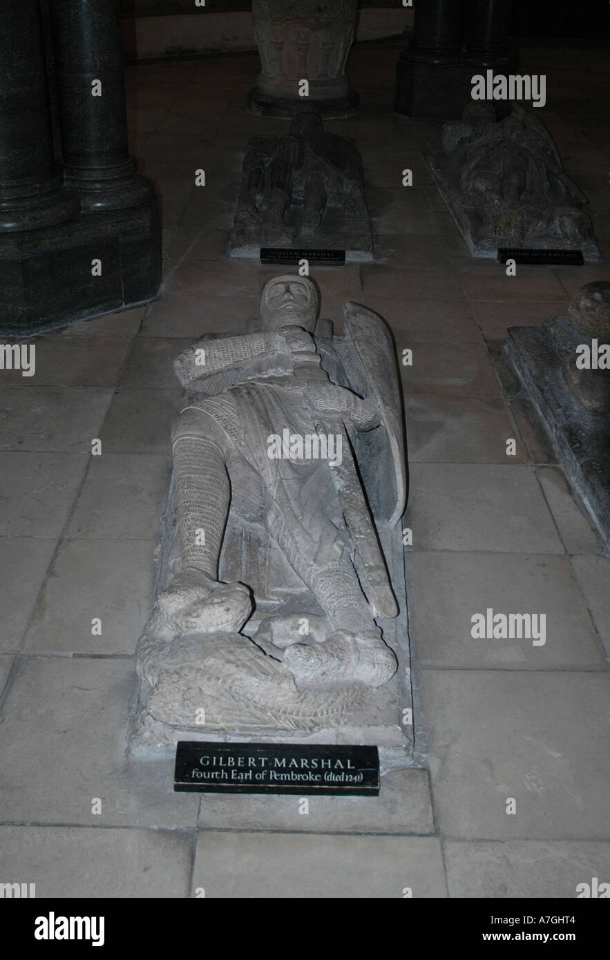 The Temple Church Knight grave memorial, London, UK Stock Photo - Alamy