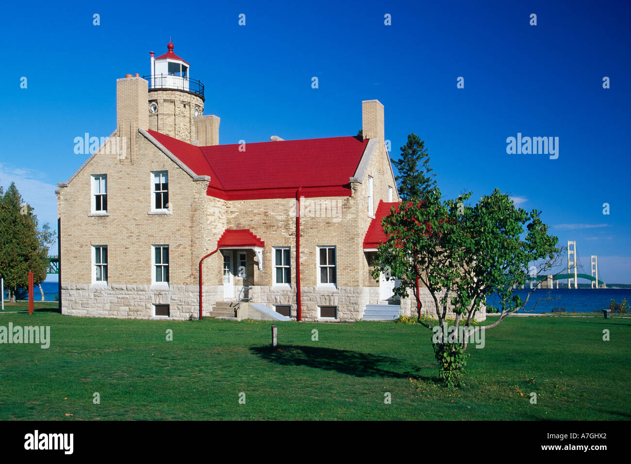 Old Mackinac Point Lighthouse Stock Photo - Alamy