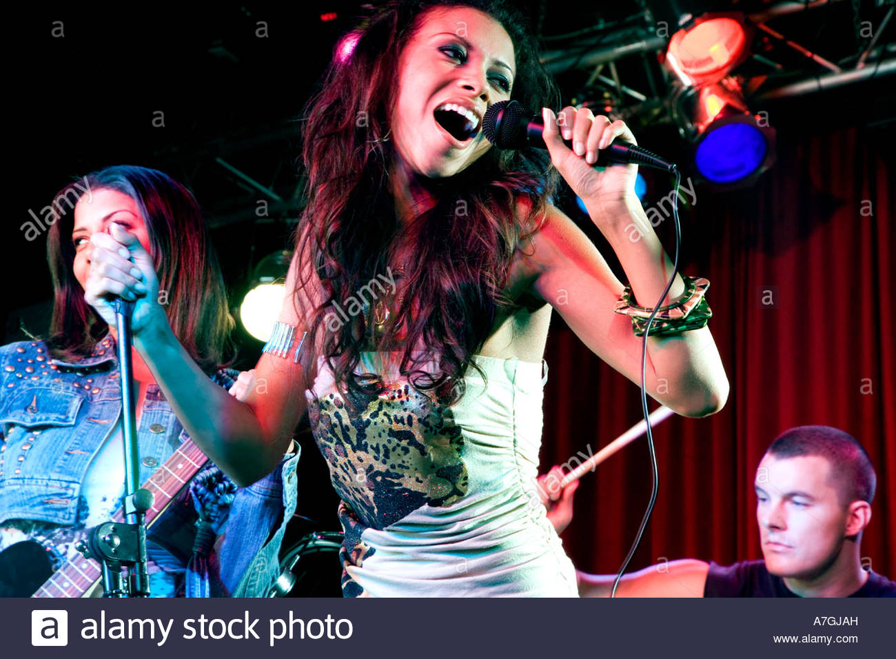 Female Singer Band Stage Stock Photos & Female Singer Band Stage Stock ...