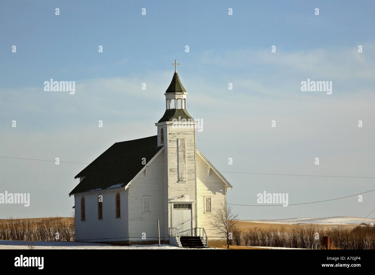 The old church at Spring Valley in scenic Saskatchewan Canada Stock ...