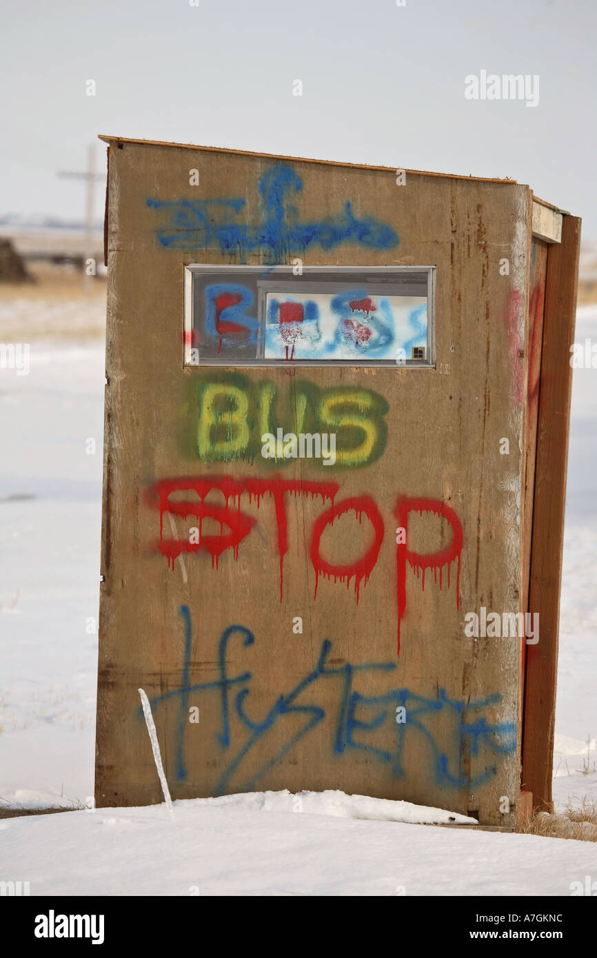 Canada bus shelter hi-res stock photography and images - Alamy