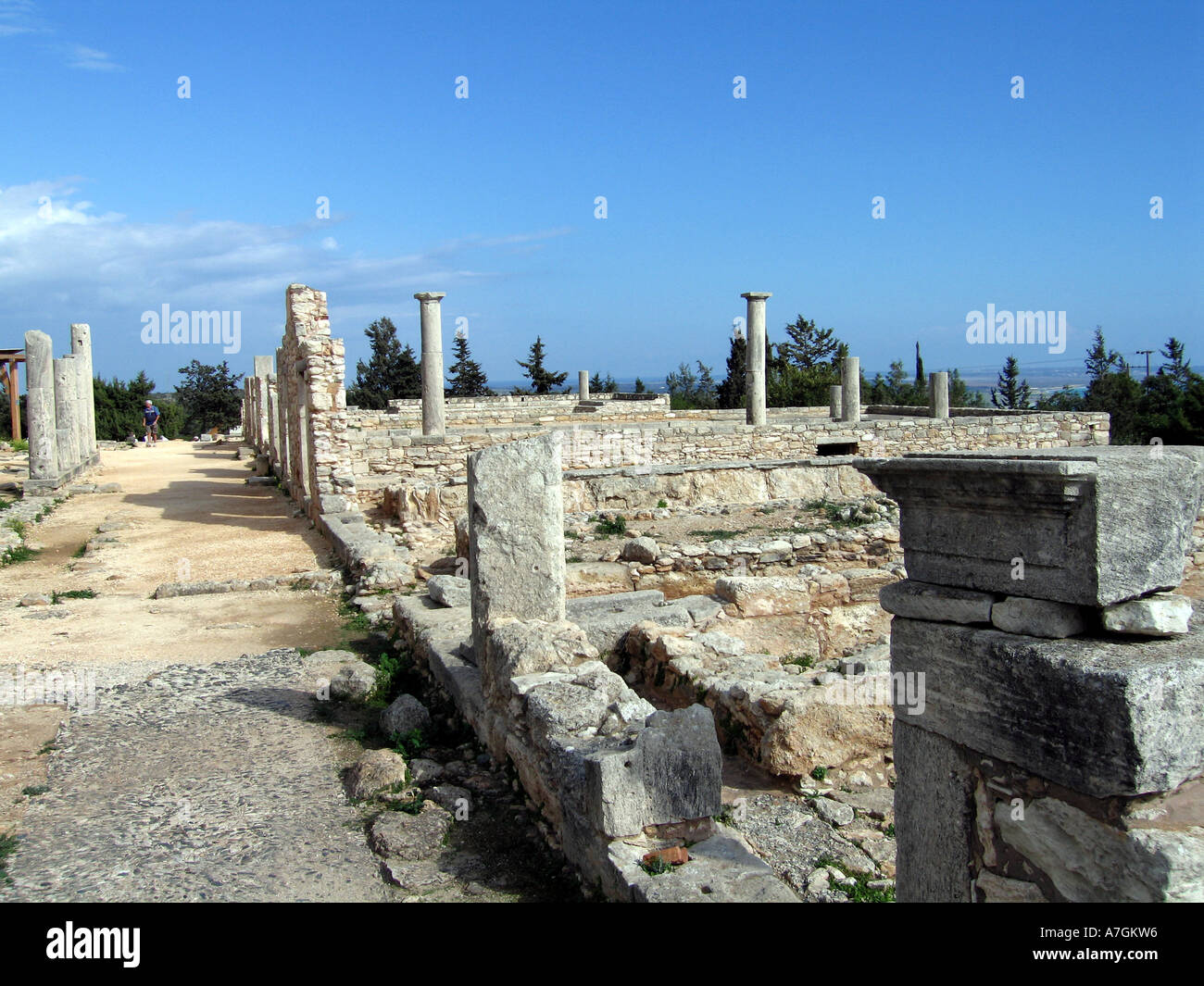 Pillars at the Sanctuary of Apollon Ylatis in Cyprus Stock Photo - Alamy