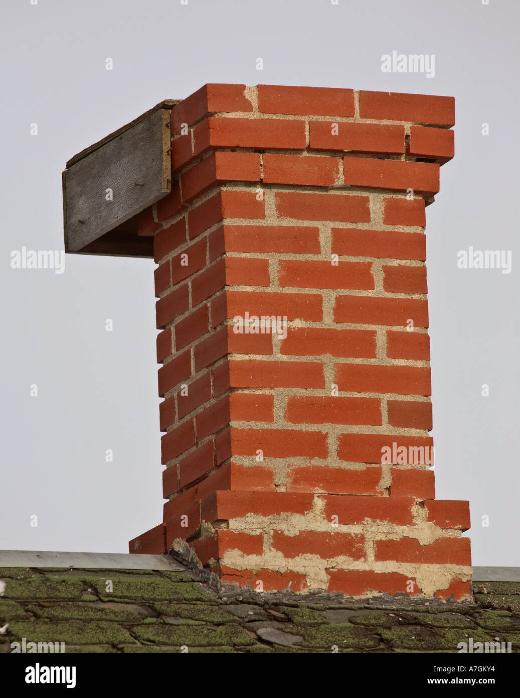 An intact chimney in an old house in scenic Saskatchewan Canada Stock ...