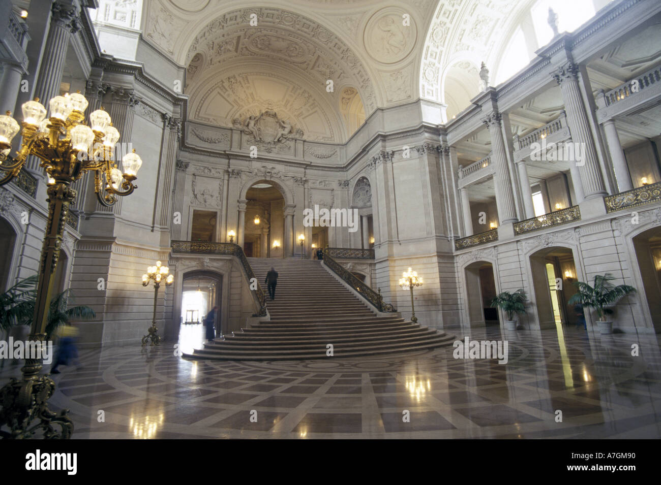 USA, California, San Francisco. Interior of City Hall Stock Photo - Alamy