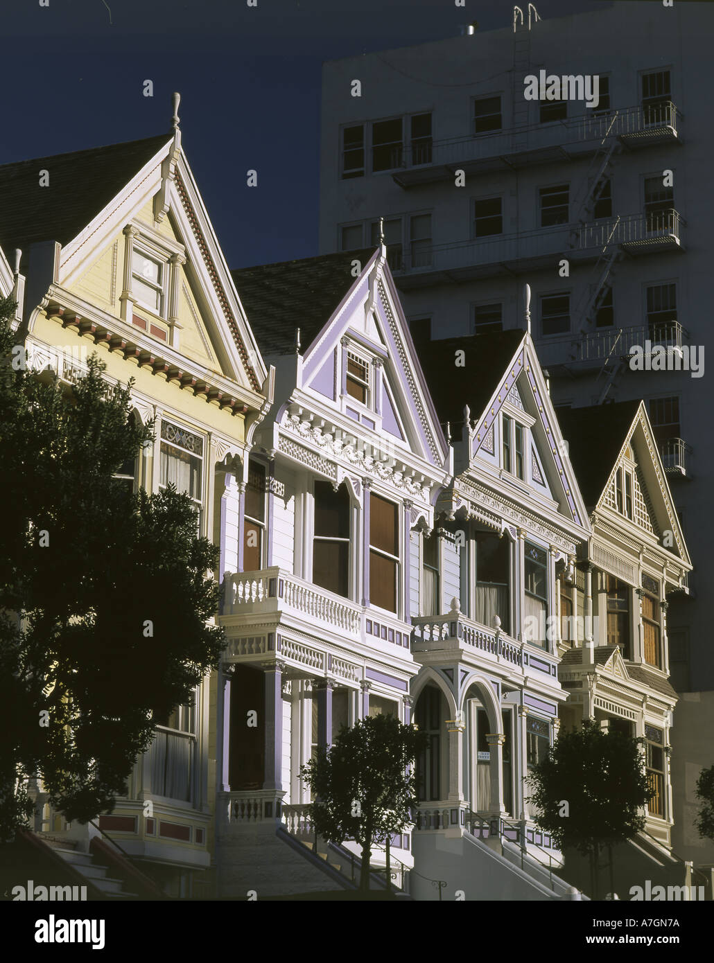North America, USA, California, San Francisco. Historic houses in Alamo ...